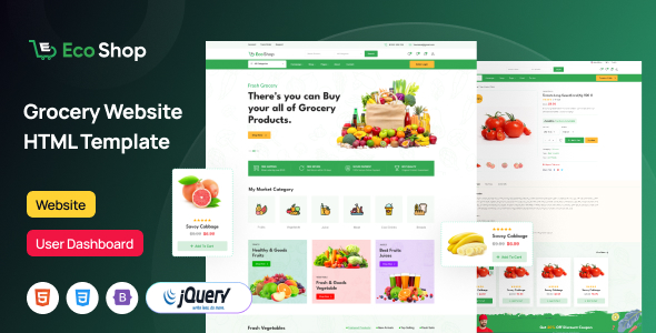 Ecoshop - Grocery eCommerce HTML Template by QuomodoTheme | ThemeForest